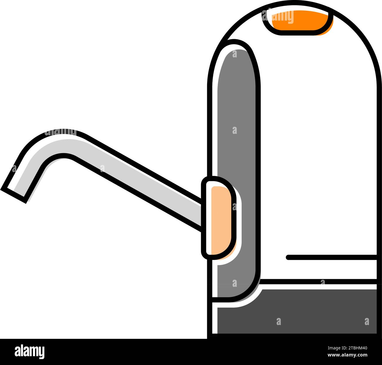 smart water dispenser home color icon vector illustration Stock Vector ...