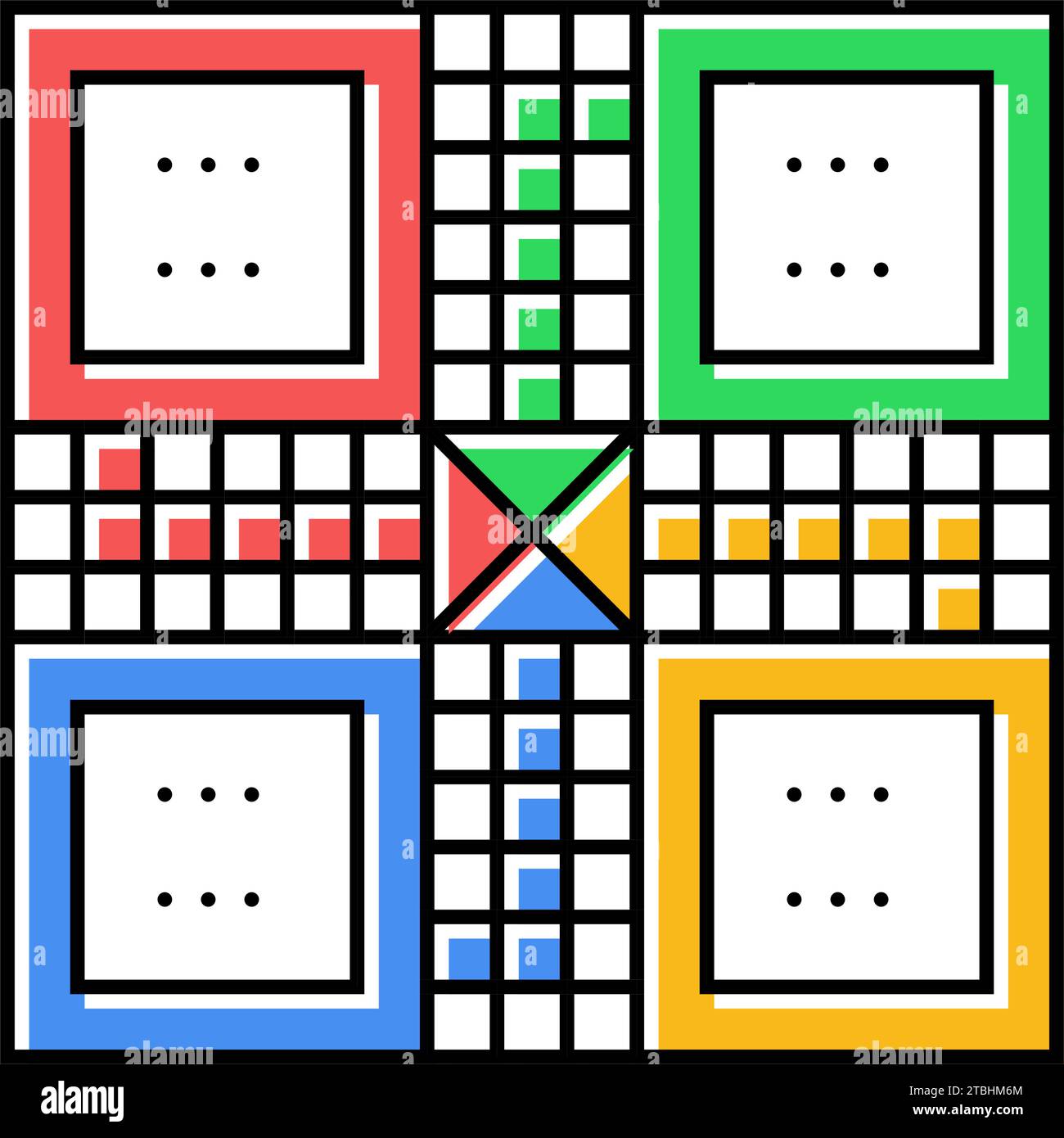 ludo board board table color icon vector illustration Stock Vector ...