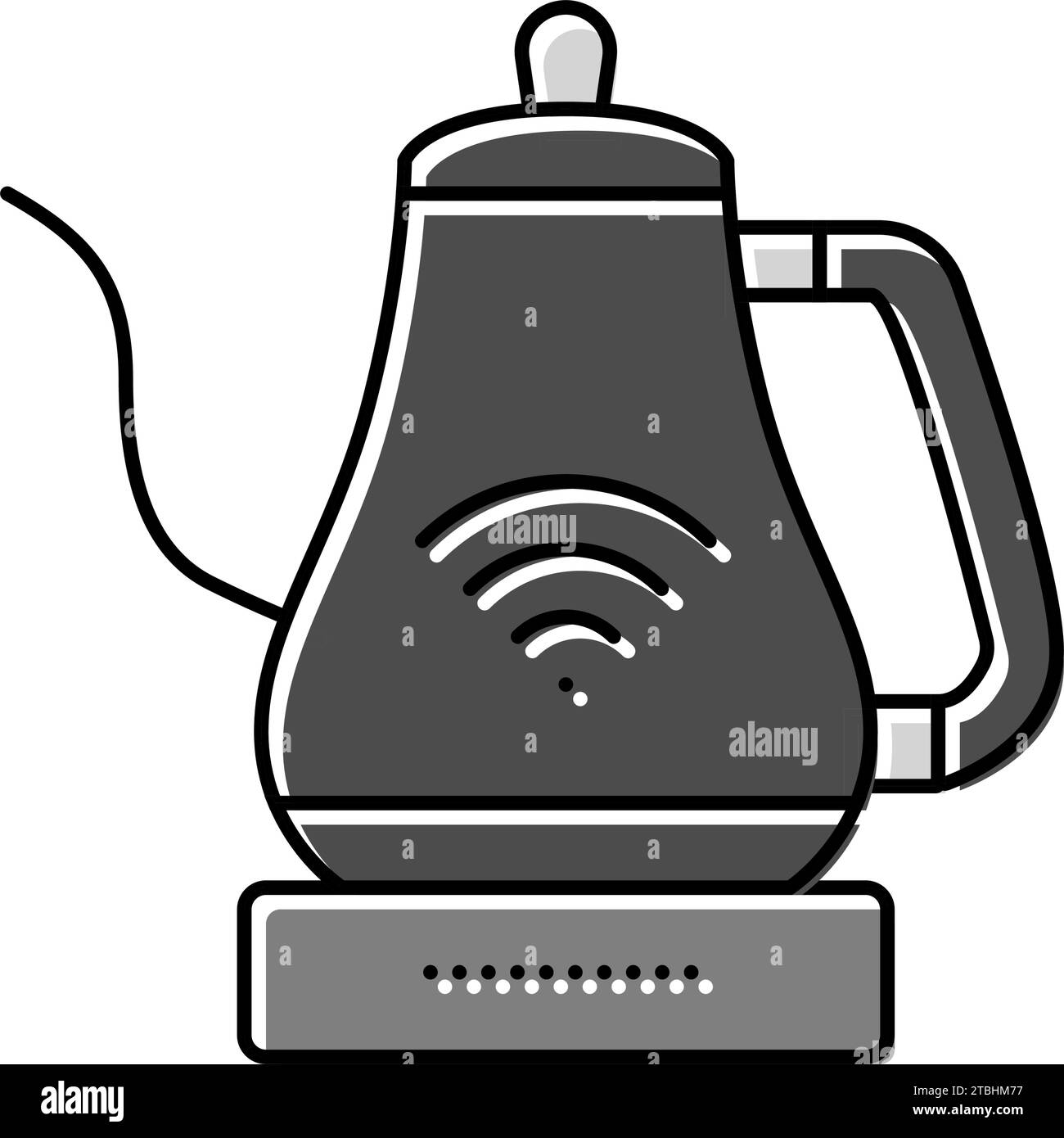 smart kettle home color icon vector illustration Stock Vector Image ...