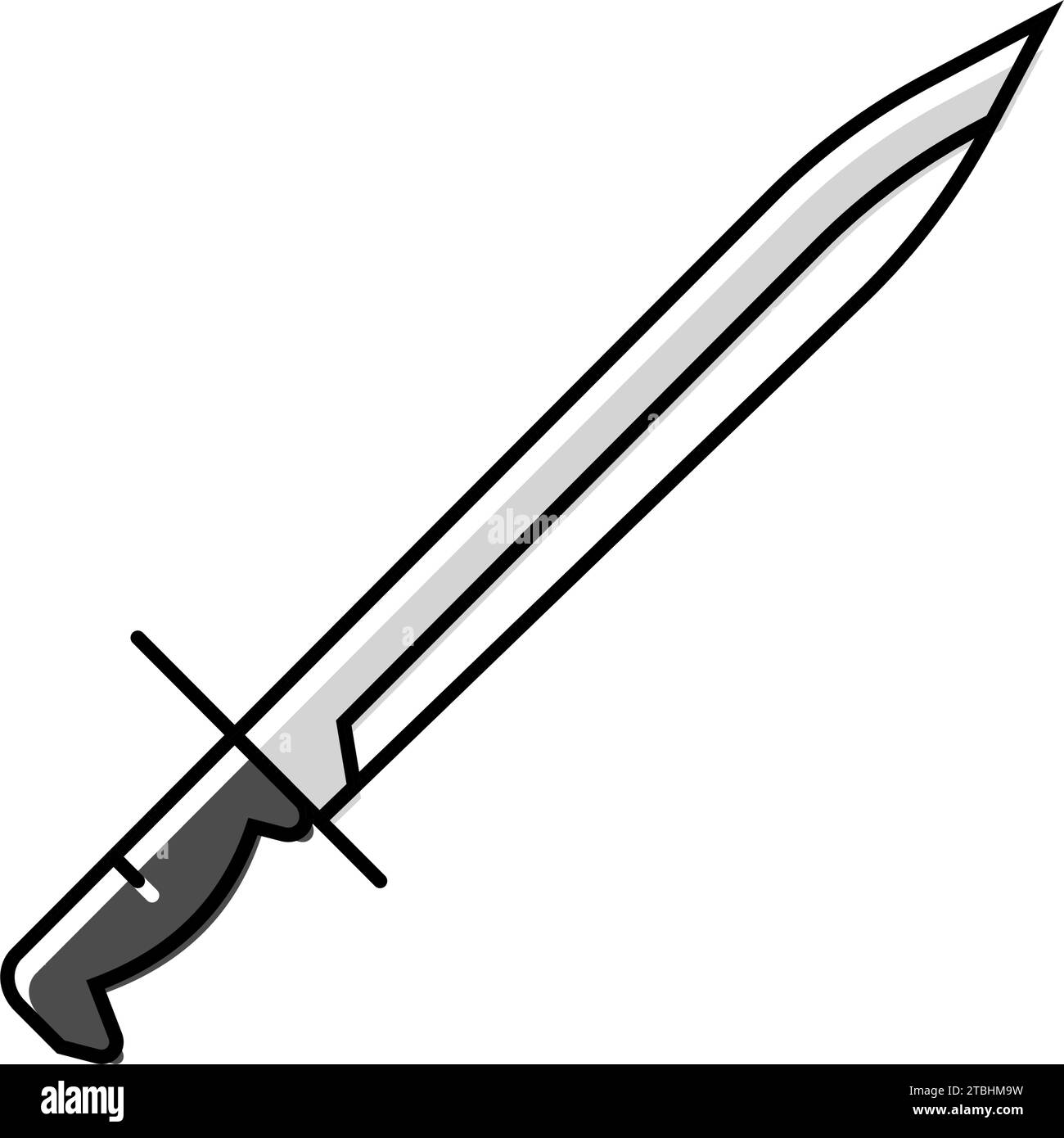 bayonet weapon war color icon vector illustration Stock Vector Image & Art - Alamy