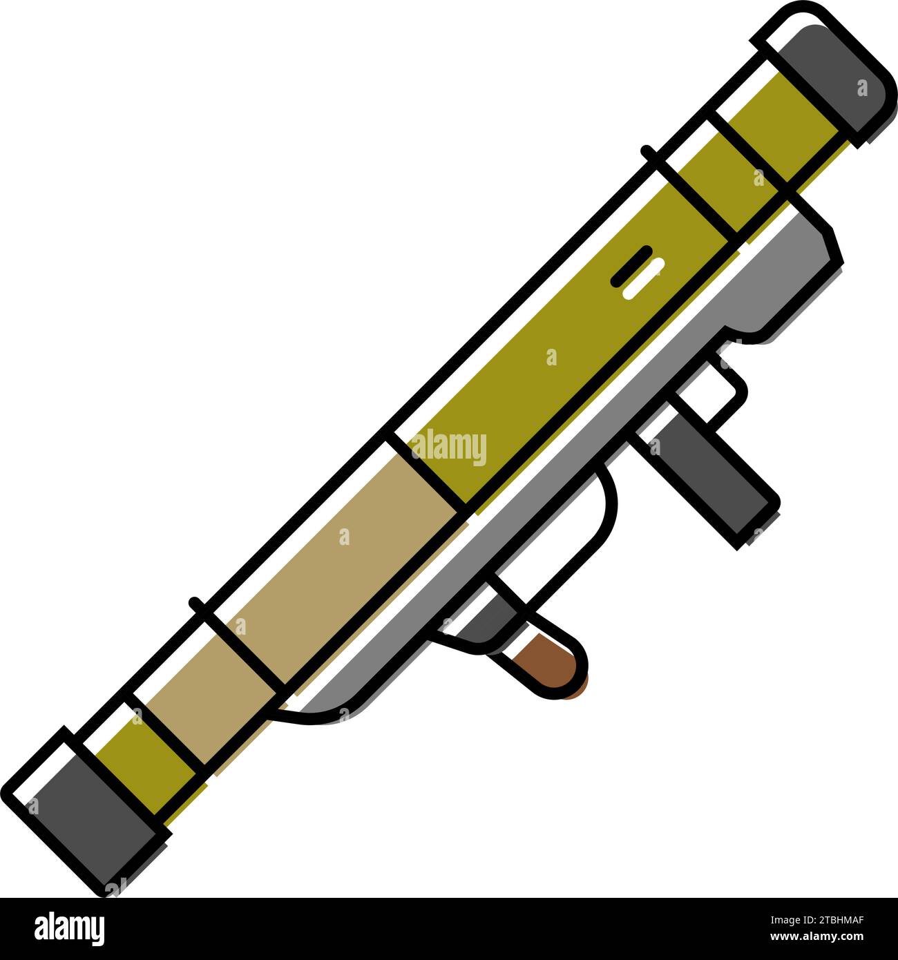 bazooka weapon war color icon vector illustration Stock Vector Image & Art - Alamy