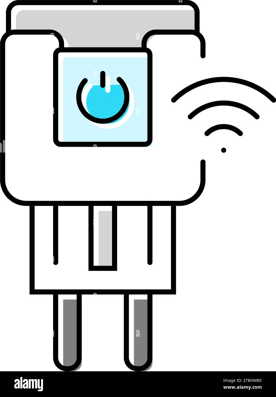 smart plug home color icon vector illustration Stock Vector Image & Art ...