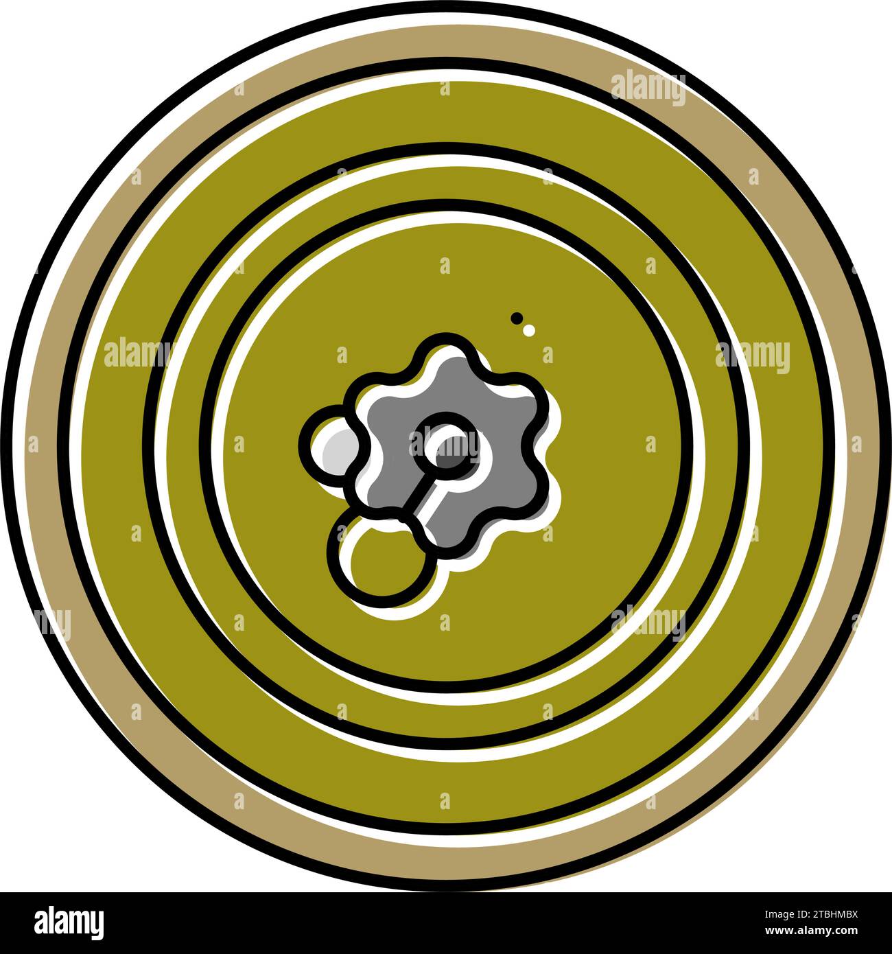 landmine weapon war color icon vector illustration Stock Vector Image ...