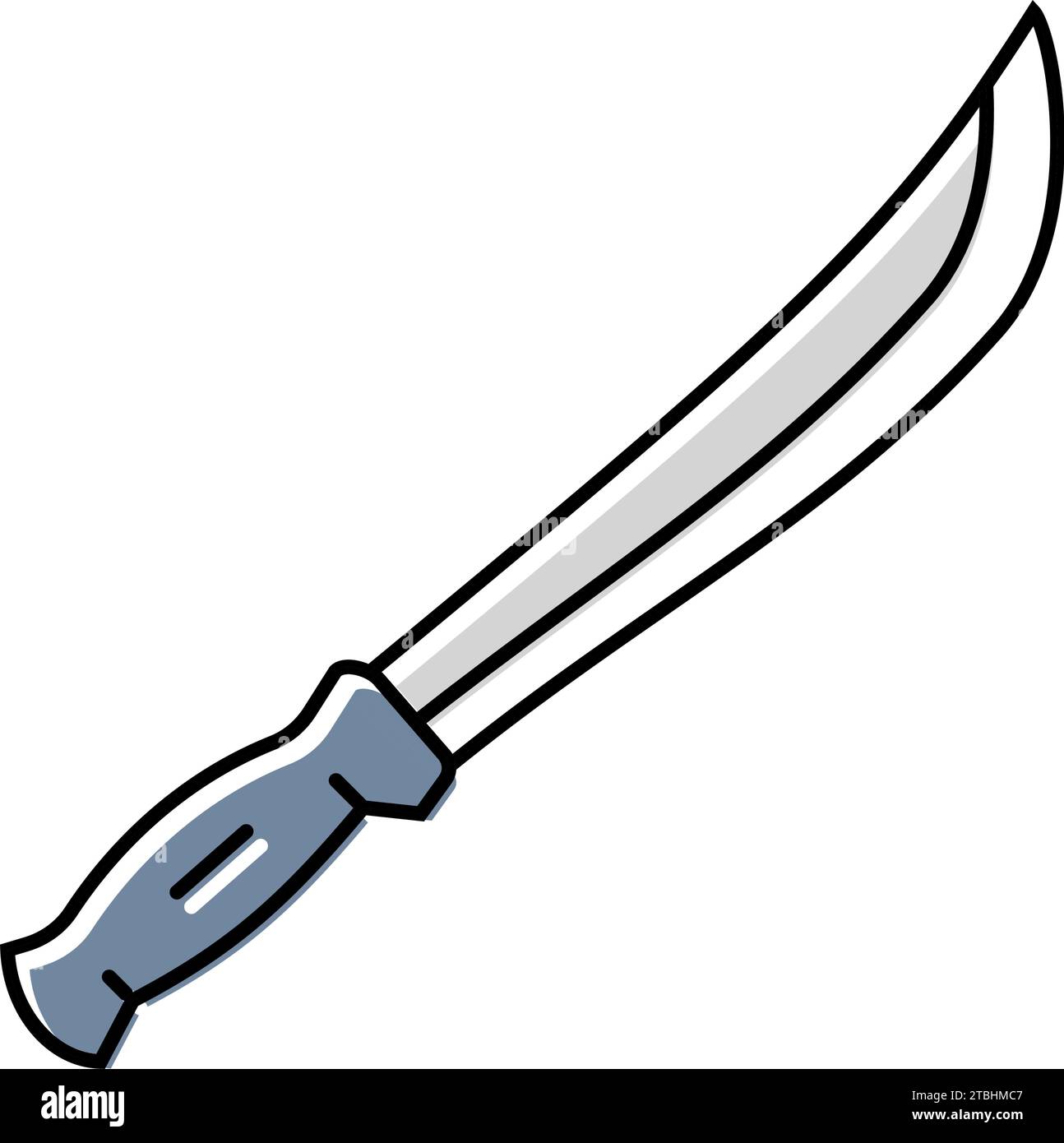 machete weapon war color icon vector illustration Stock Vector Image ...