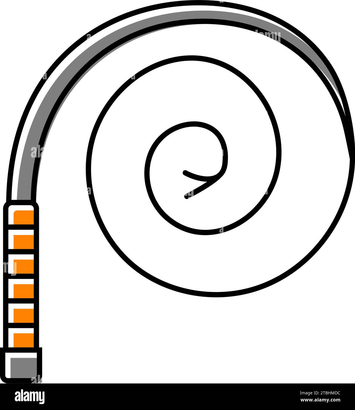 whip weapon military color icon vector illustration Stock Vector Image ...