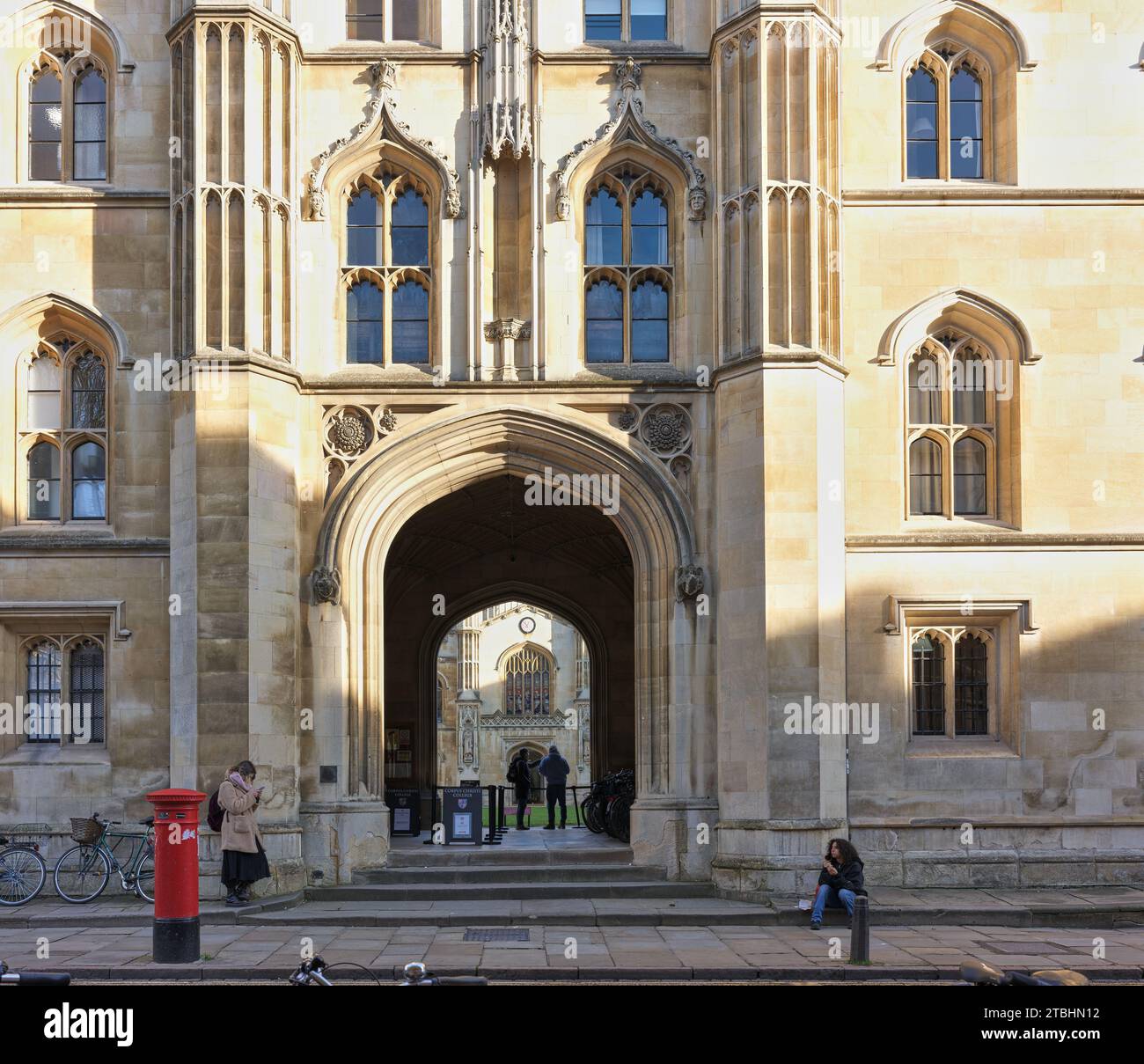 Corpus Christi College, University of Cambridge, England Stock Photo ...