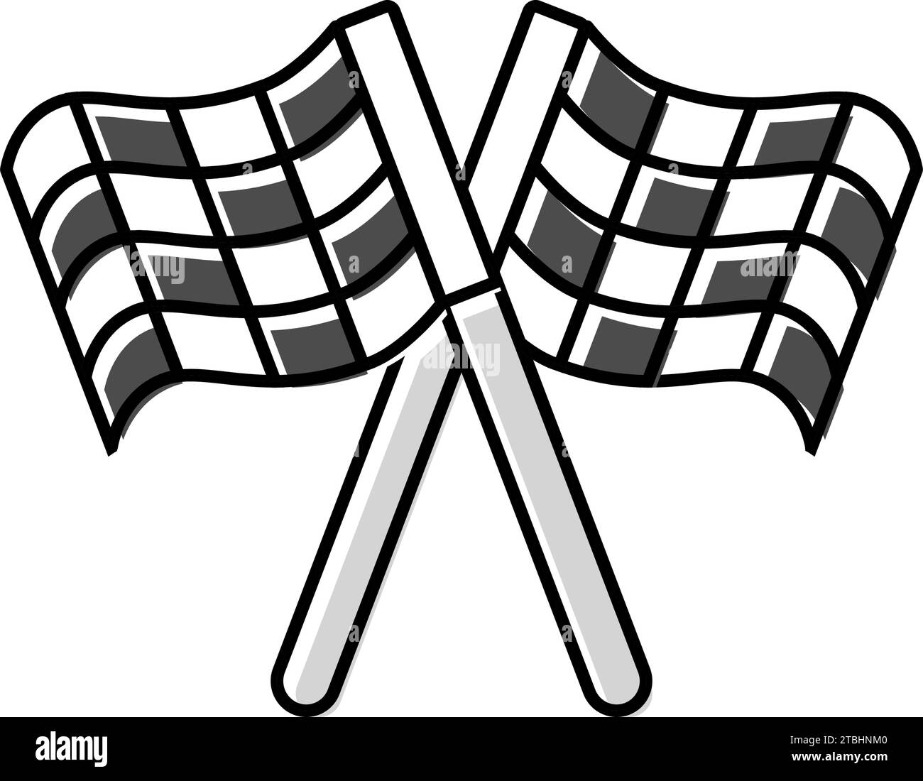 checkered flag vehicle auto color icon vector illustration Stock Vector ...
