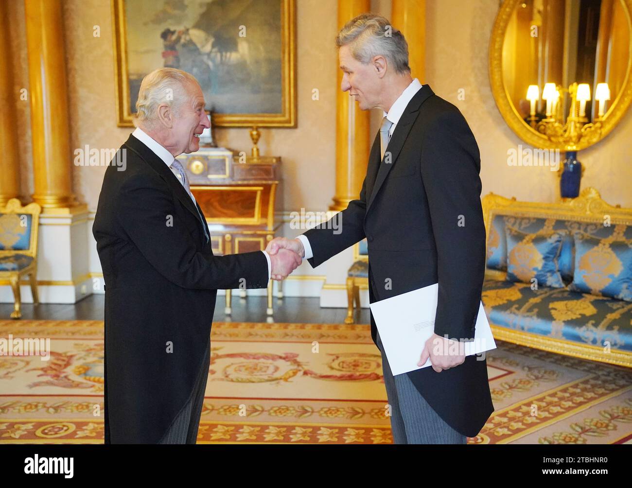 King Charles III receives Tore Hattrem, Ambassador from the Kingdom of ...