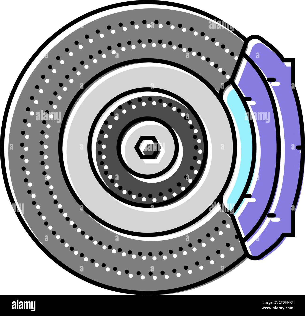 brakes vehicle speed auto color icon vector illustration Stock Vector ...