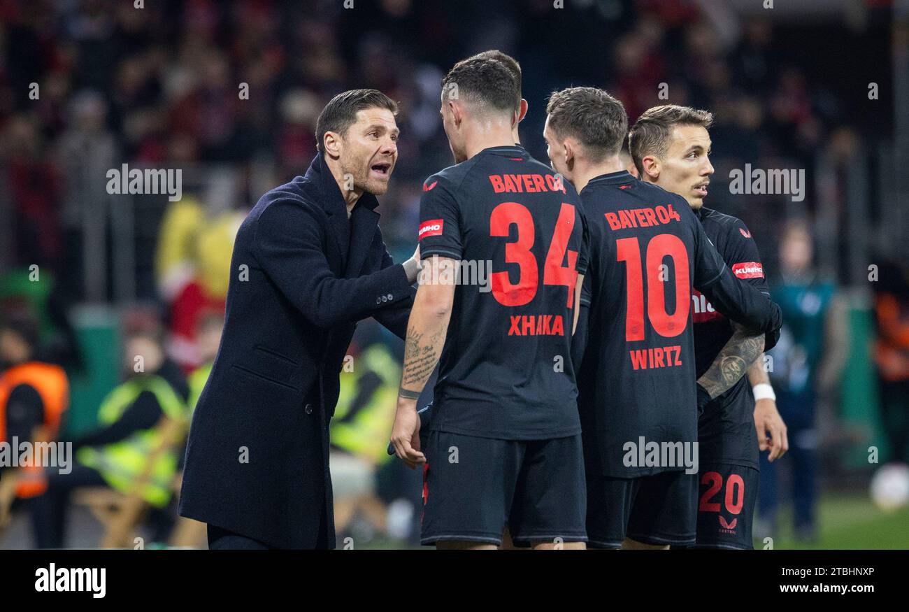 Leverkusen, Germany. 06th Dec 2023. Trainer Xabi Alonso (Leverkusen ...
