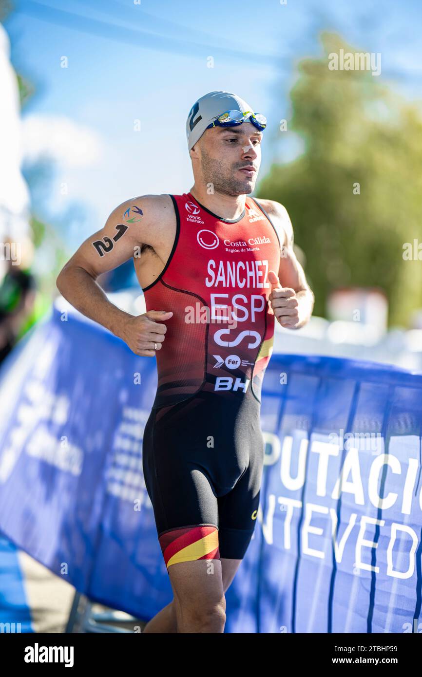Roberto Sanchez Mantecon participating in Pontevedra in the 2023 World ...