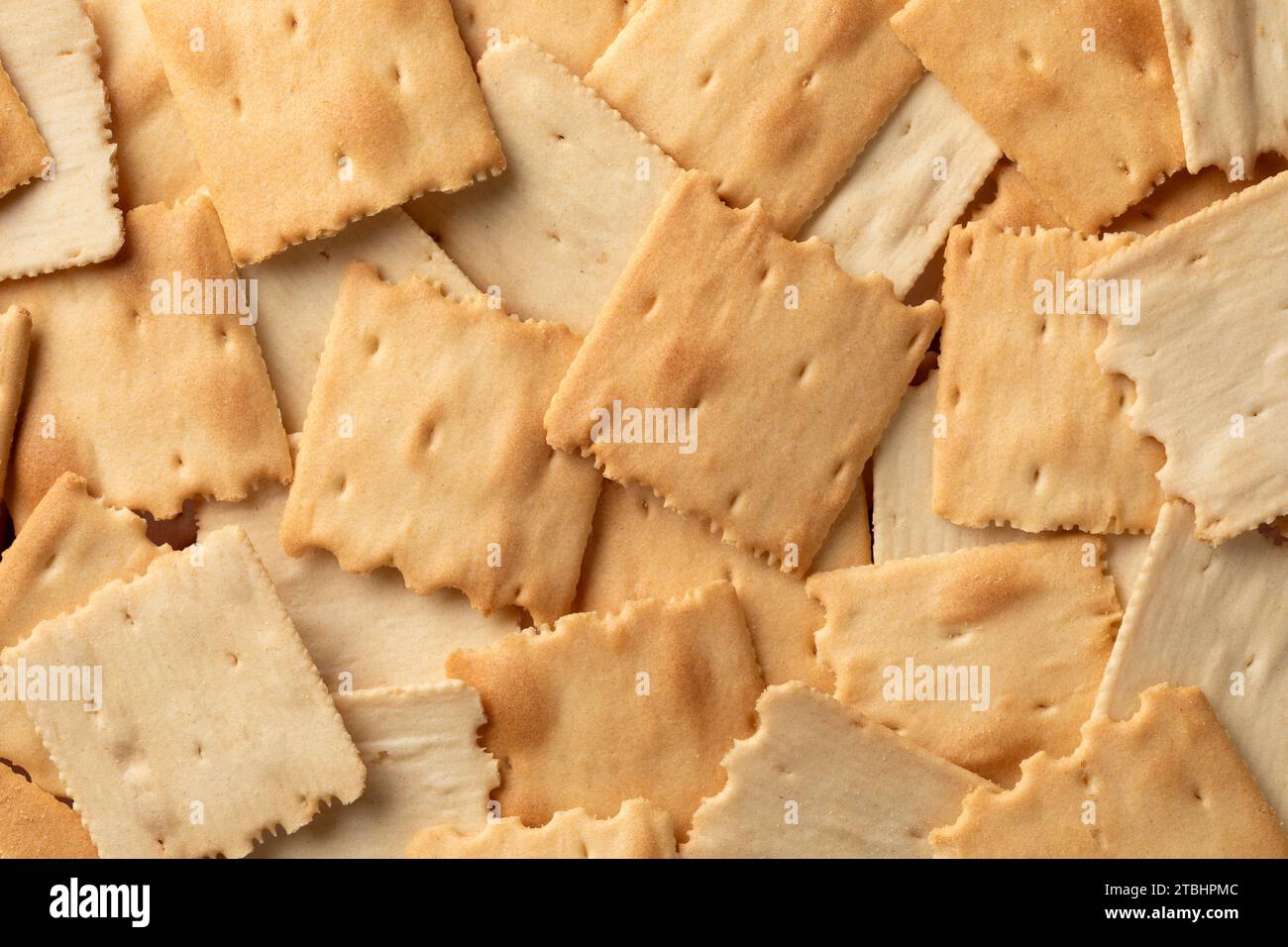 Traditional thin Italian Fornaccini crackers full frame close up as ...