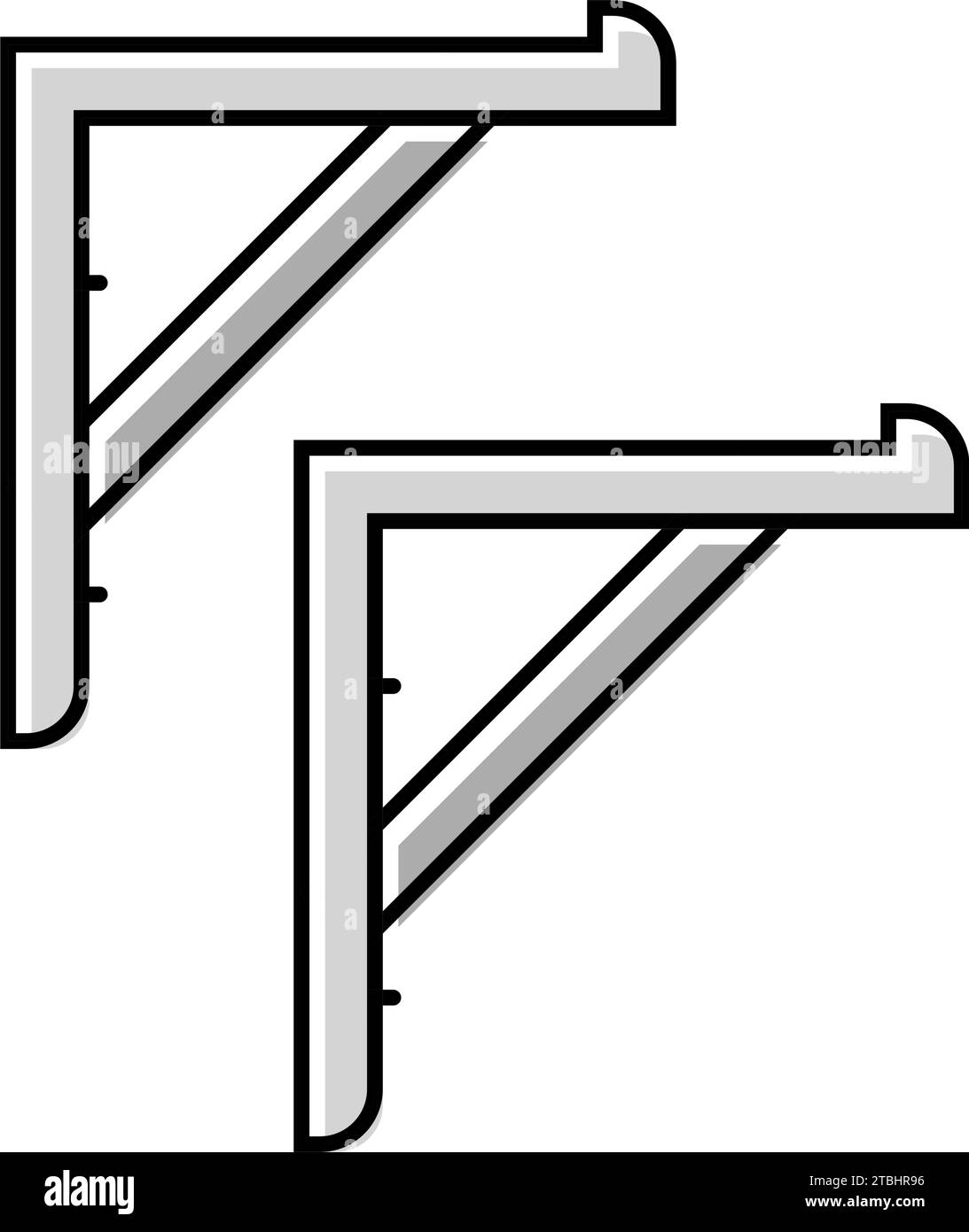 Shelf bracket Stock Vector Images - Alamy