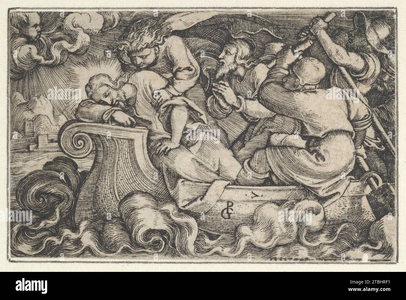 Christ Sleeping During the Storm on Lake Tiberias, from "The Story of ...