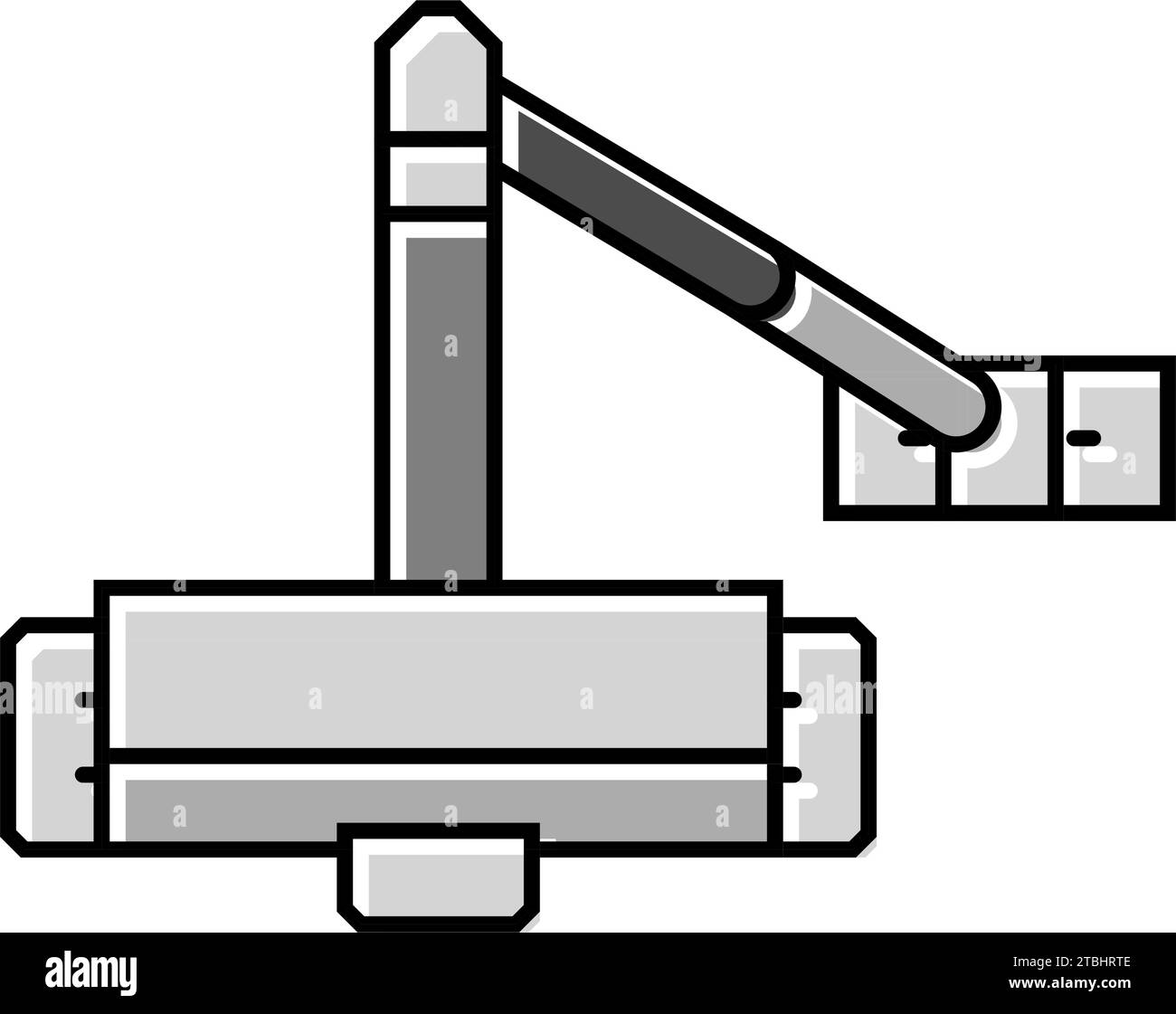 Door closer Black and White Stock Photos & Images - Alamy