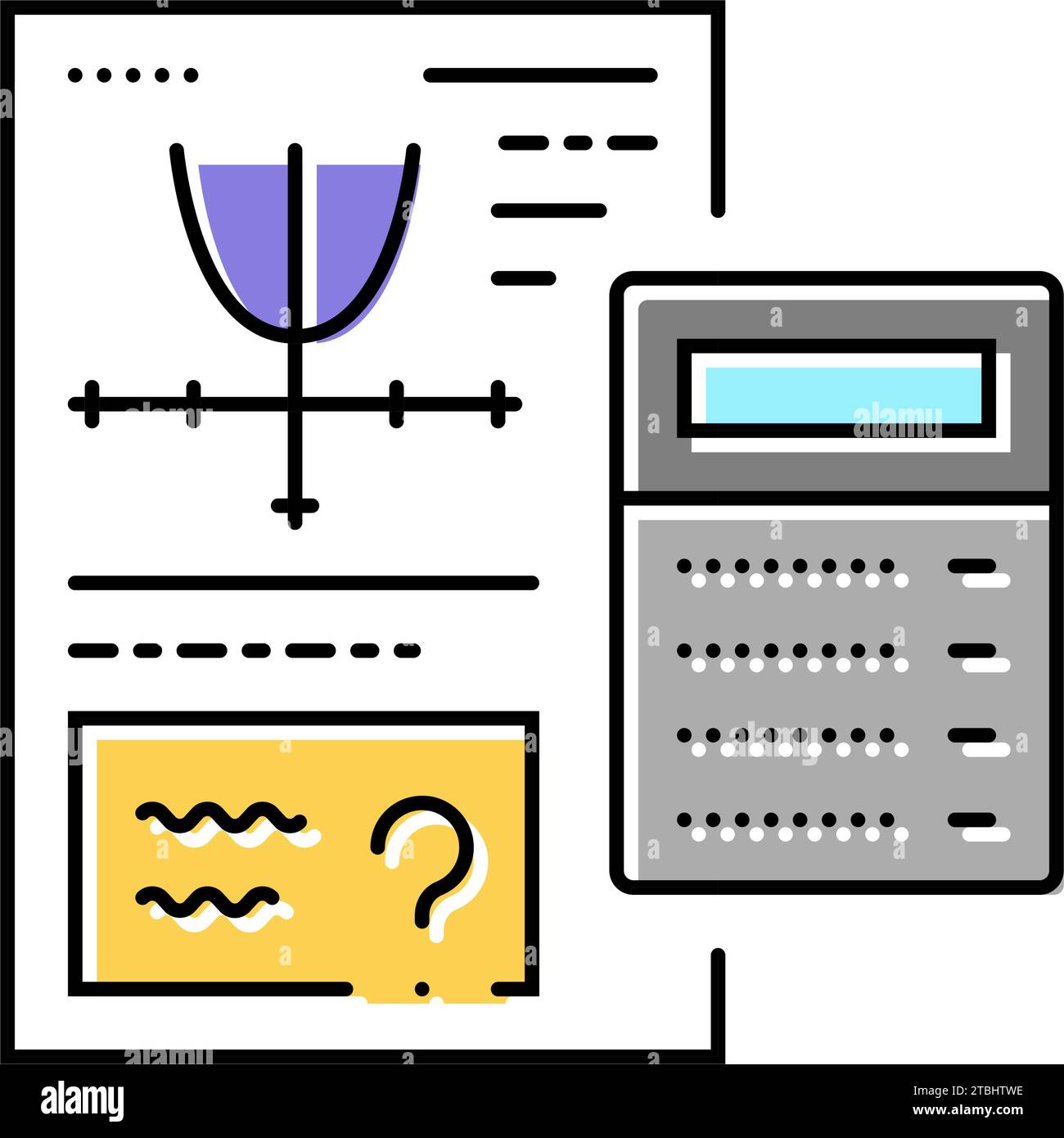 calculate math science education color icon vector illustration Stock Vector Image & Art - Alamy