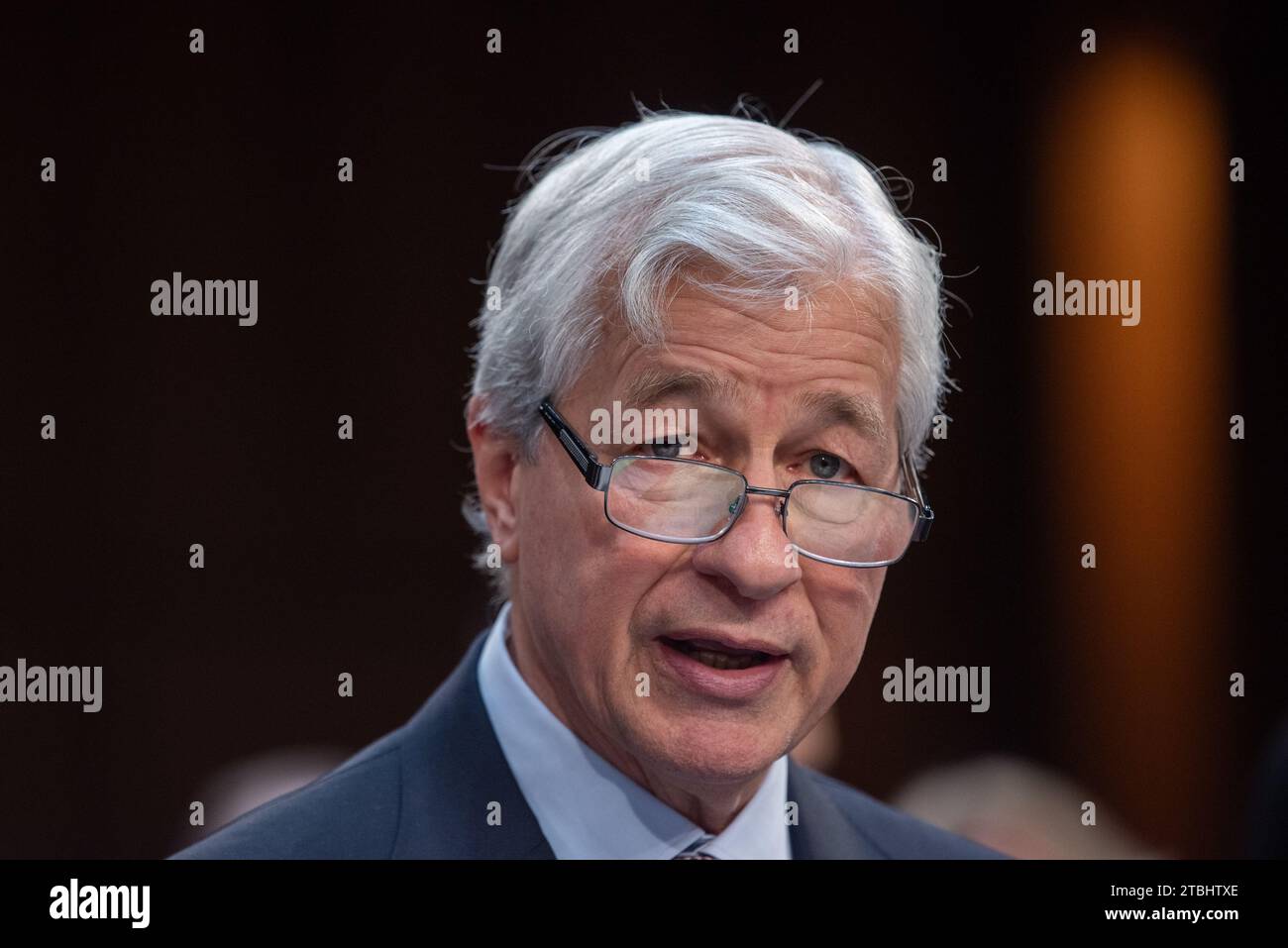 Jamie Dimon, Chairman And CEO, JPMorgan Chase & Co. at a Senate Banking ...