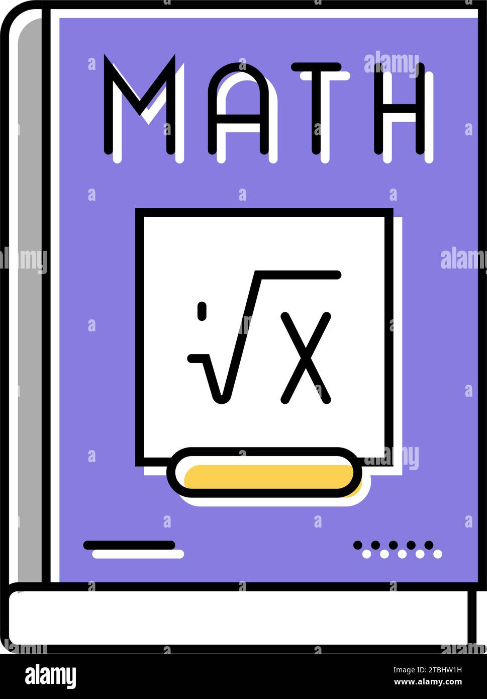 book math science education color icon vector illustration Stock Vector ...