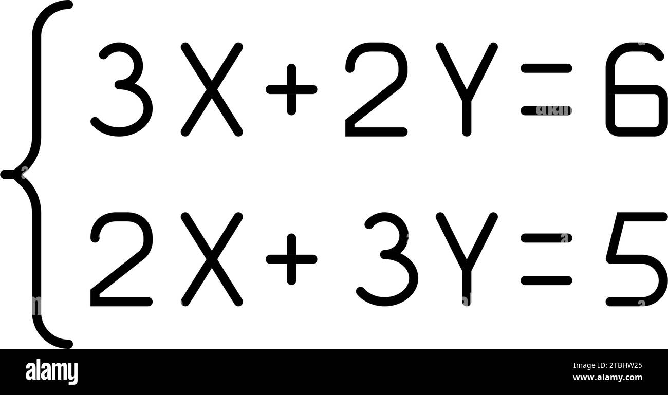 equation math science education color icon vector illustration Stock ...