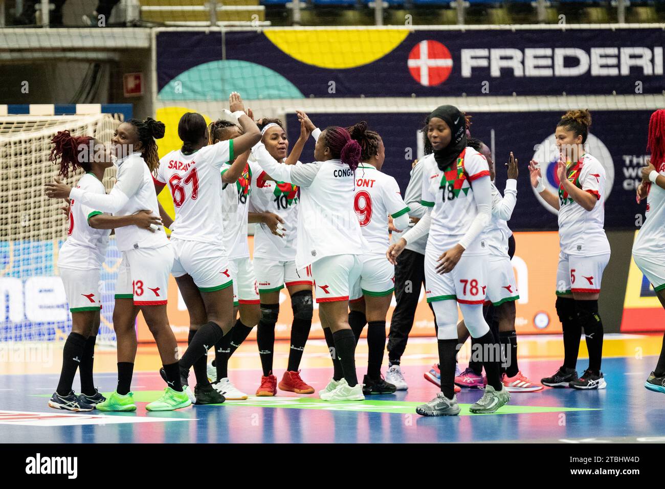 Frederikshavn, Denmark. 06th, December 2023. The players of Congo ...