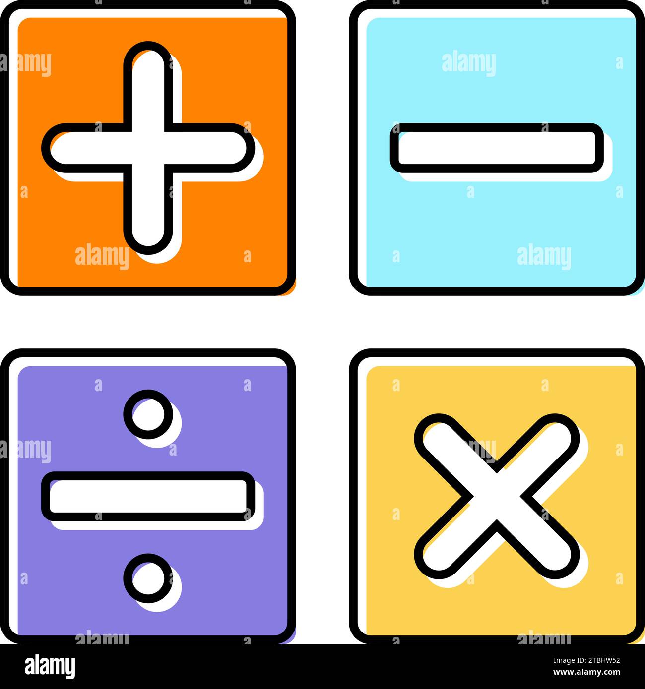 math science education color icon vector illustration Stock Vector ...