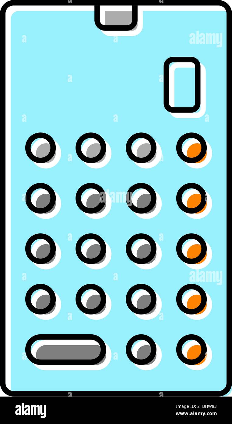 calculator math education color icon vector illustration Stock Vector ...