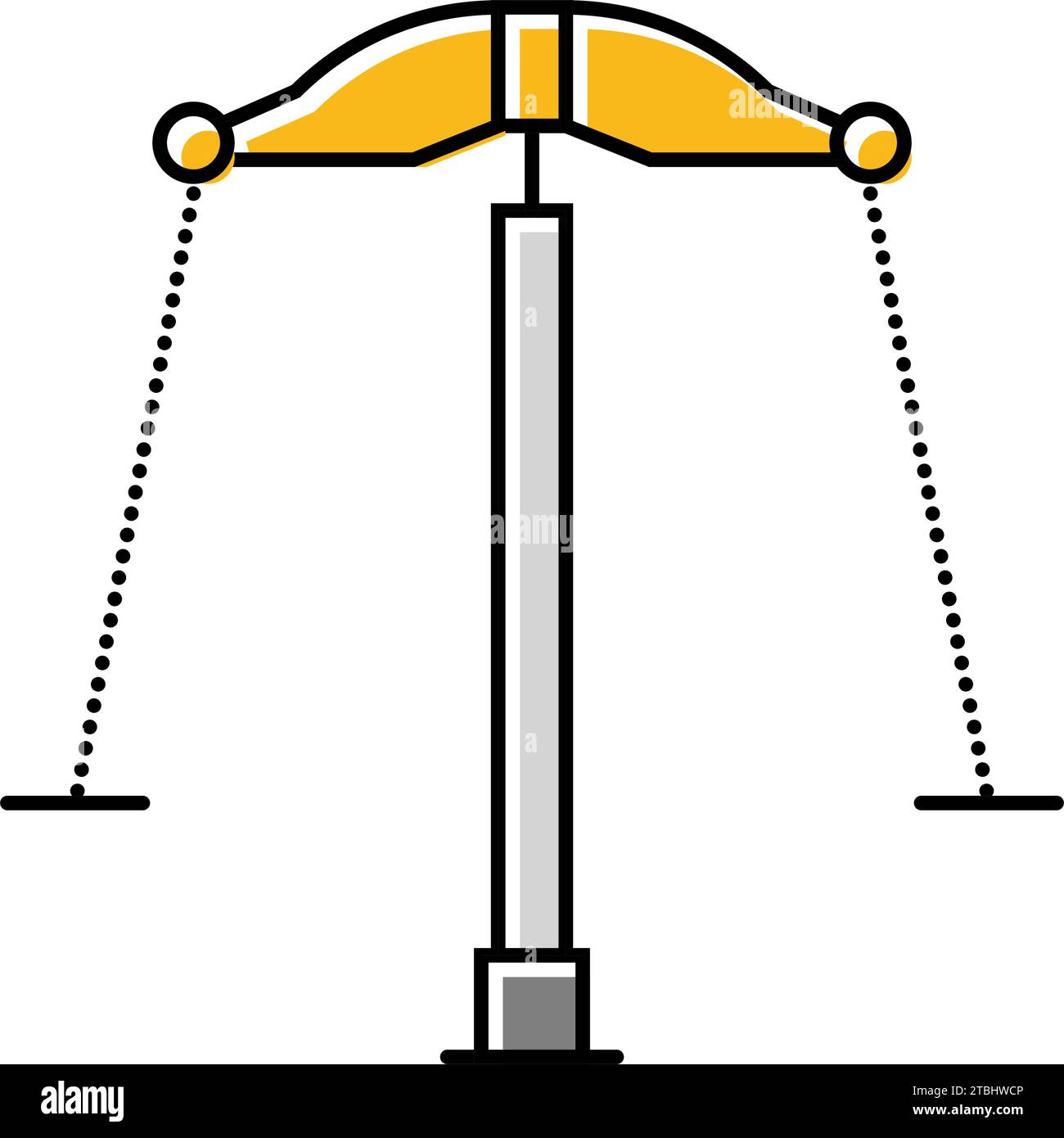 giant stride park outdoor kid play color icon vector illustration Stock ...