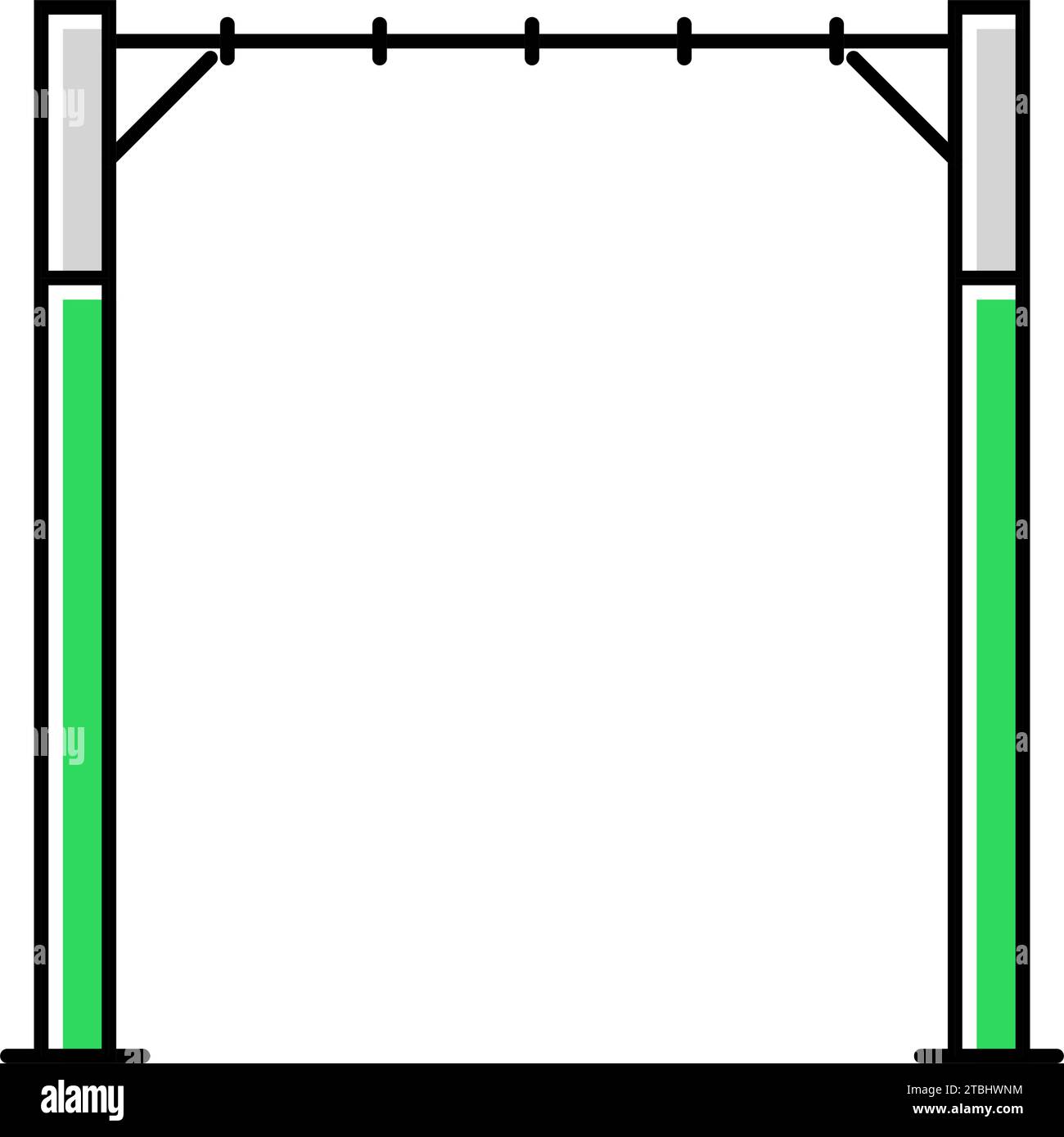 monkey bars park outdoor kid play color icon vector illustration Stock ...