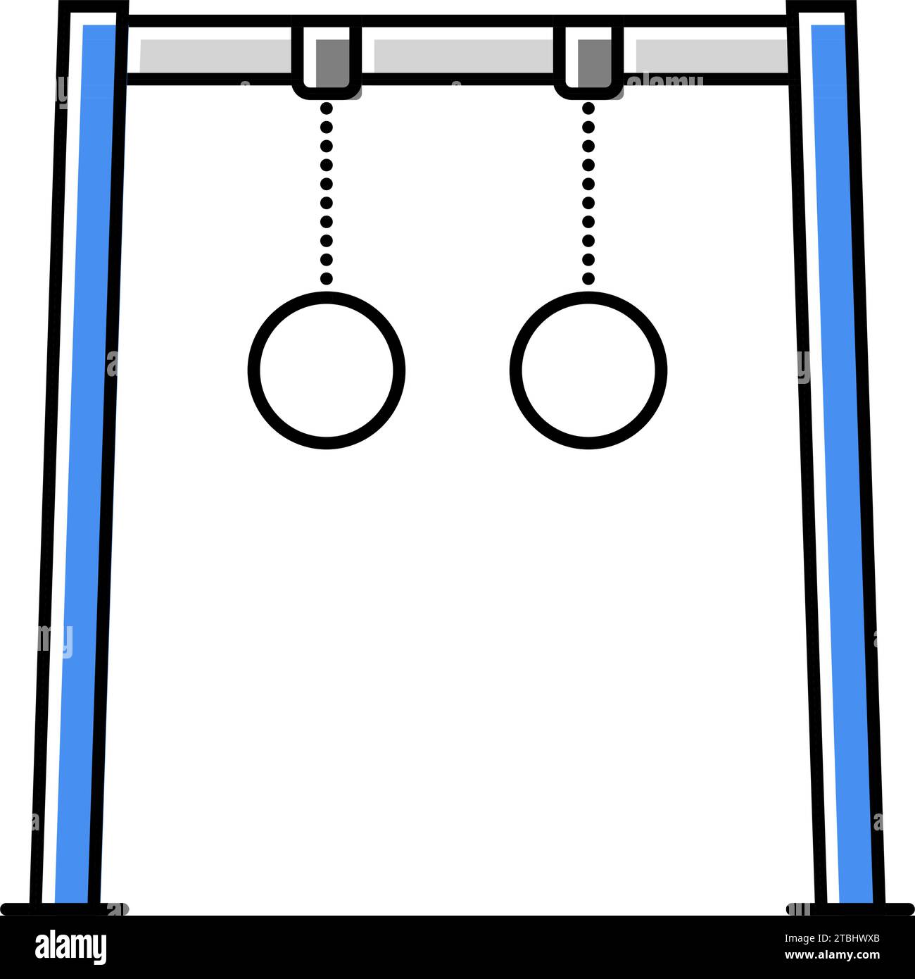 still rings park kid play color icon vector illustration Stock Vector ...