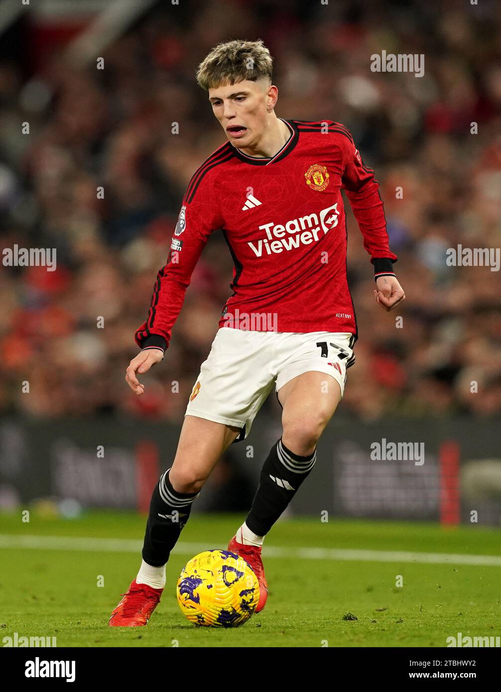Manchester United's Alejandro Garnacho during the Premier League match ...