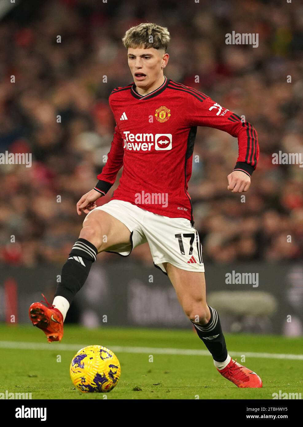 Manchester United's Alejandro Garnacho during the Premier League match ...