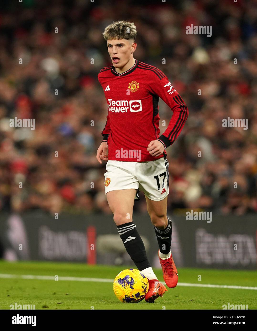 Manchester United's Alejandro Garnacho during the Premier League match ...