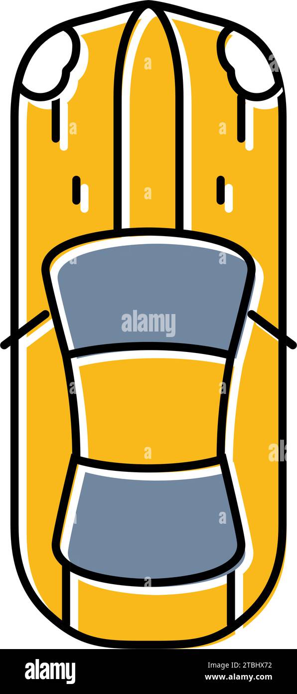 wheel car top view color icon vector illustration Stock Vector Image ...