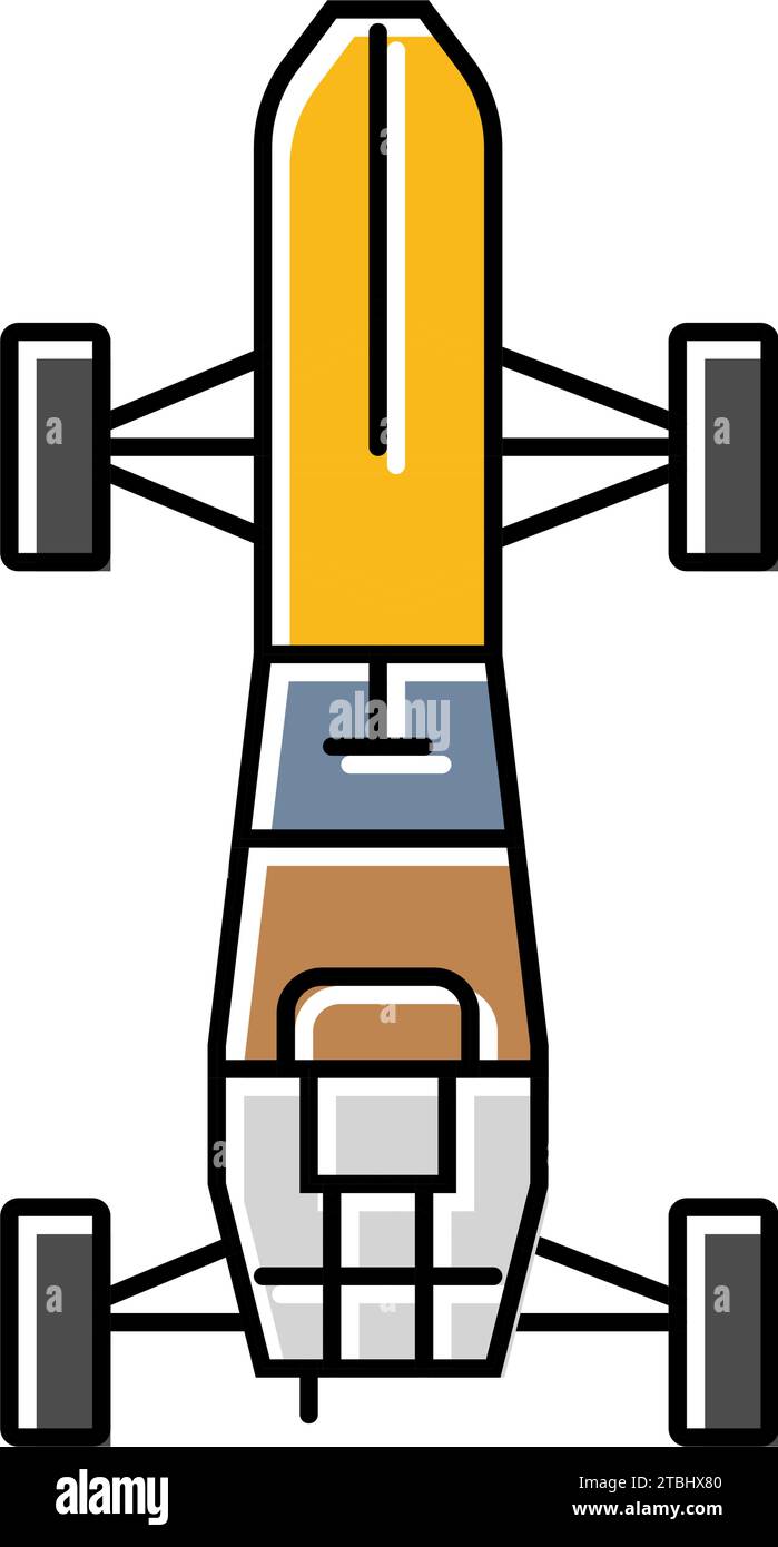 drive car top view color icon vector illustration Stock Vector Image ...