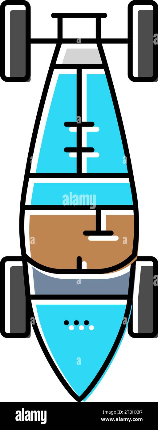 rally car top view color icon vector illustration Stock Vector Image ...