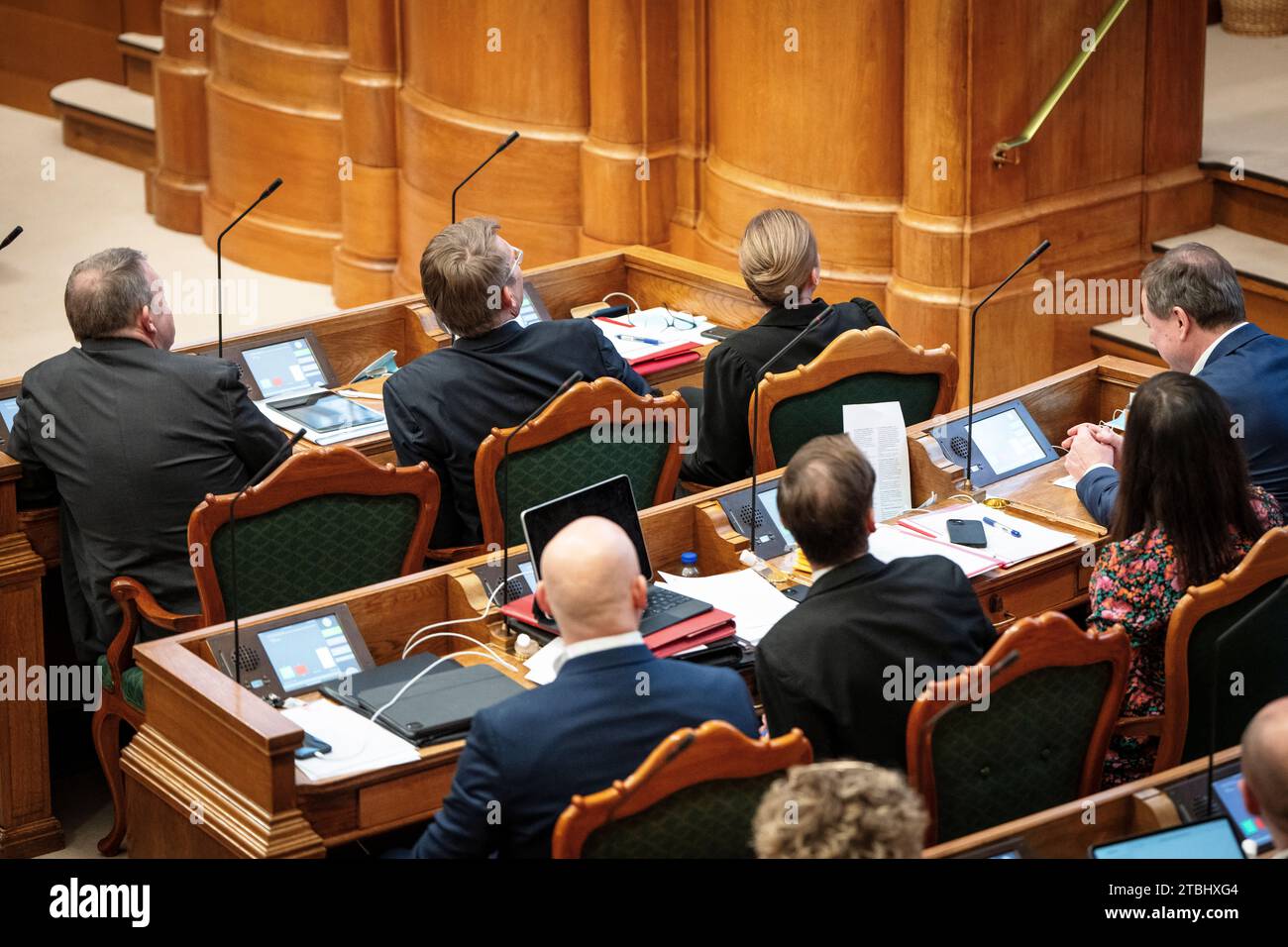 On the front row in the Parliament Folketinget, Denmarks Foreign ...