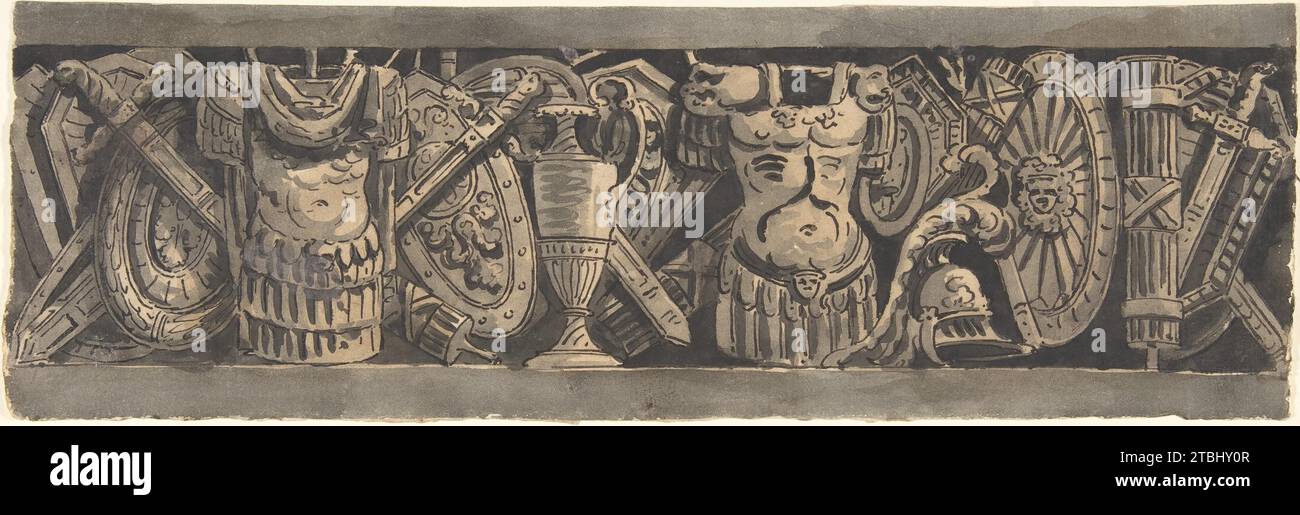 Design for a Frieze with Roman Trophies 1961 by Anonymous, Italian ...
