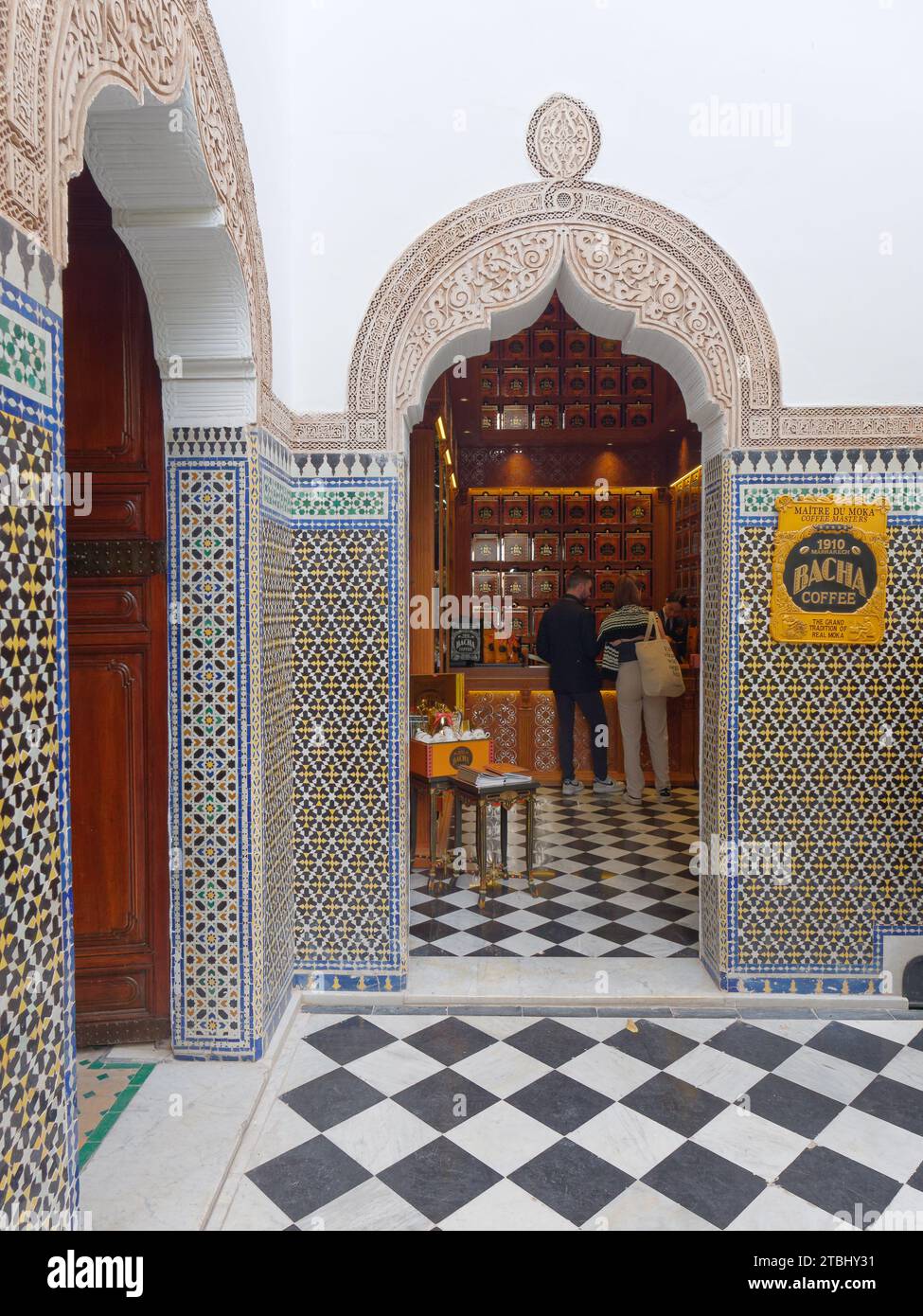 Bacha Coffee Shop inside Dar el Bacha Palace, Marrakesh aka Marrakech ...