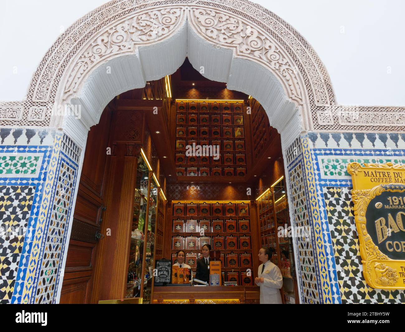 Bacha Coffee Shop inside Dar el Bacha Palace, Marrakesh aka Marrakech ...