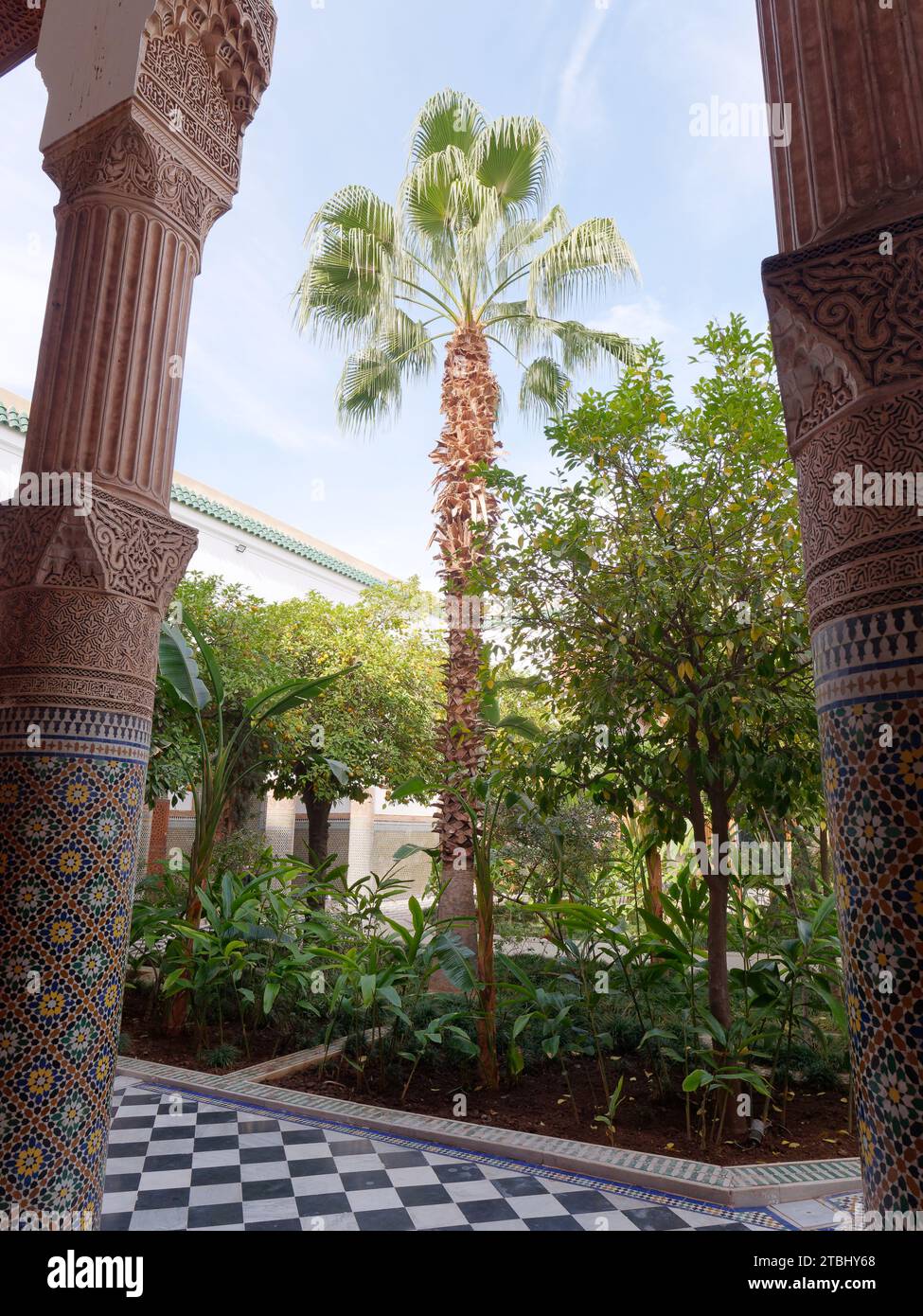 Bacha Coffee Cafe inside Dar el Bacha Palace, Marrakesh aka Marrakech ...