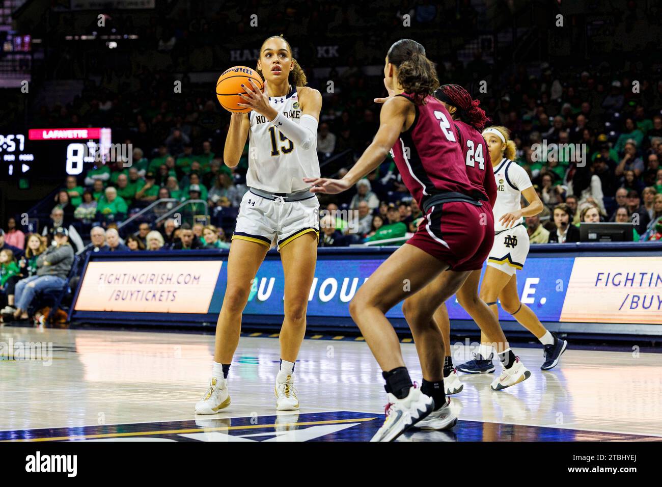 South Bend, Indiana, USA. 06th Dec, 2023. Notre Dame forward Natalija ...