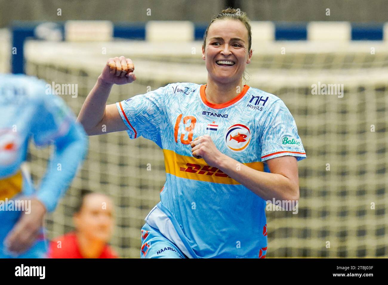 Yvette Broch of the Netherlands during the 26th IHF Women's World Championship 2023, Main Round ...