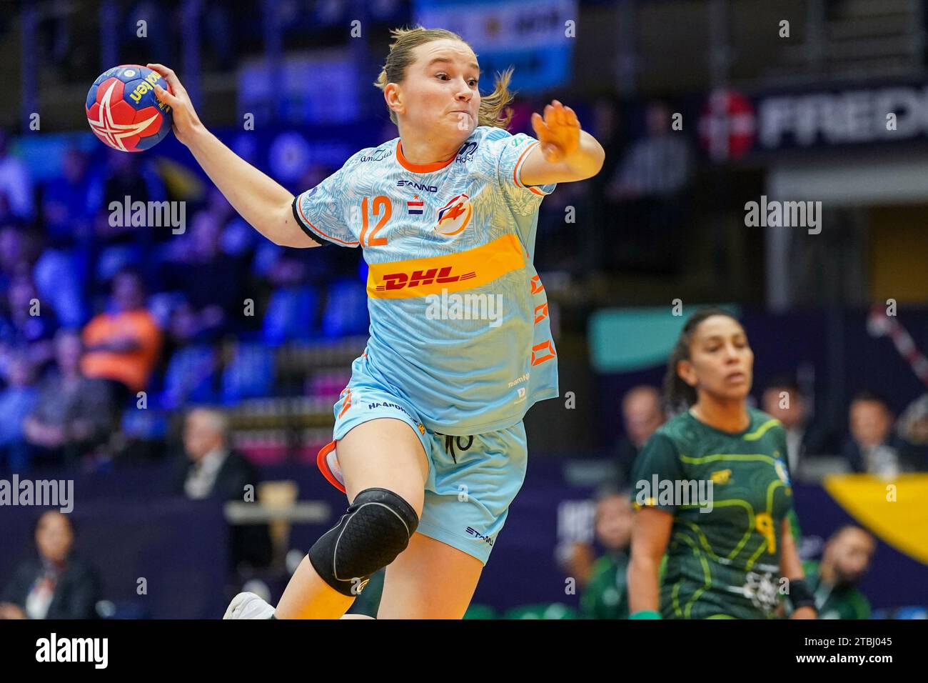 Bo van Wetering of the Netherlands during the 26th IHF Women's World ...
