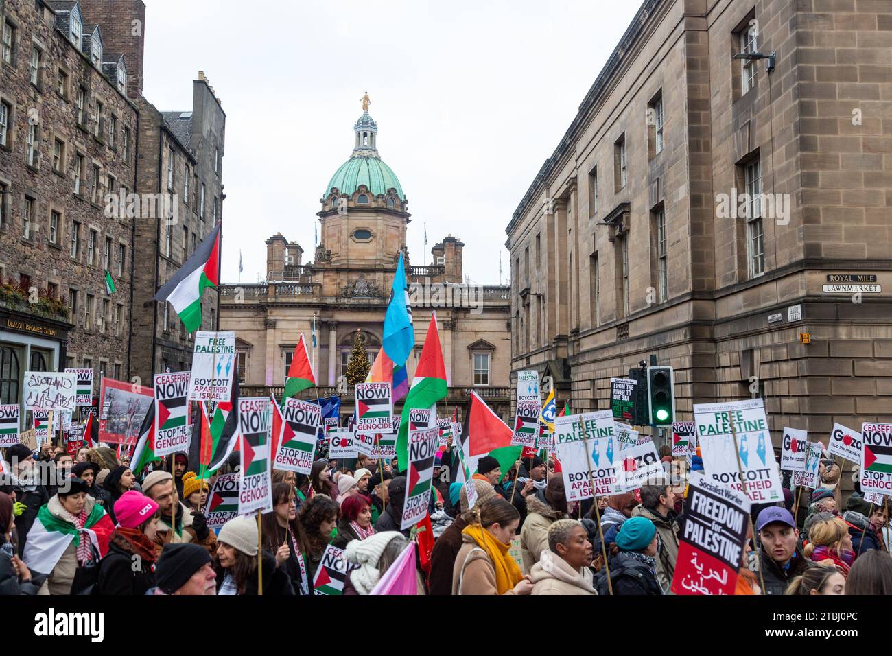 A large Demonstration for Palestine in Edinburgh to demand an end to ...