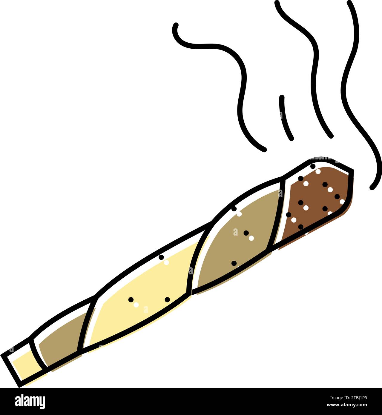 marijuana joint color icon vector illustration Stock Vector Image & Art ...