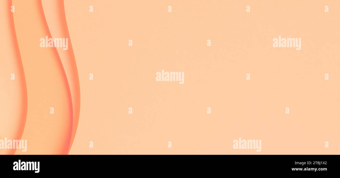 Abstract peach color paper texture background. Minimal composition with ...