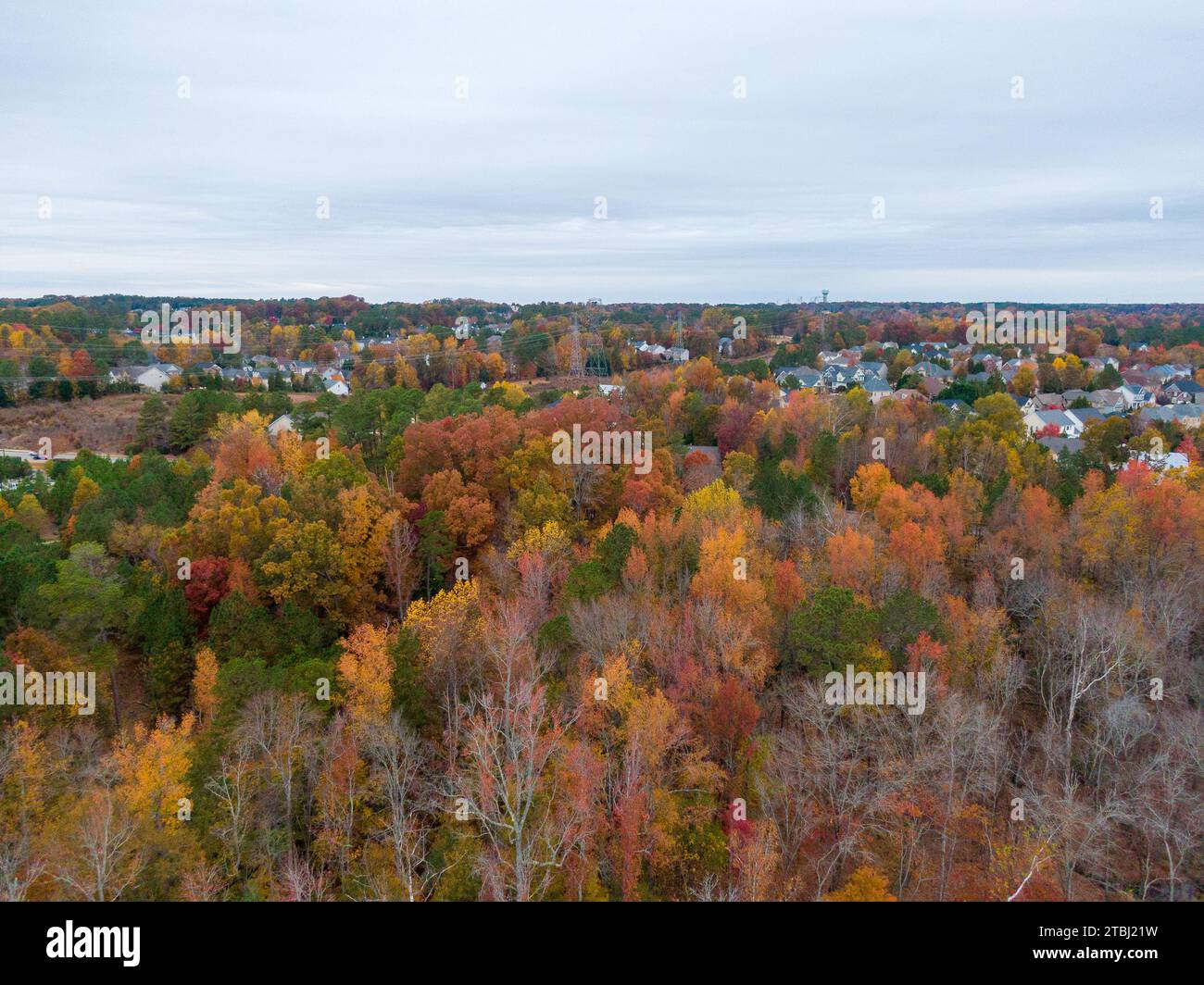 Drone photos of an apartment complex showing beautiful fall colors ...