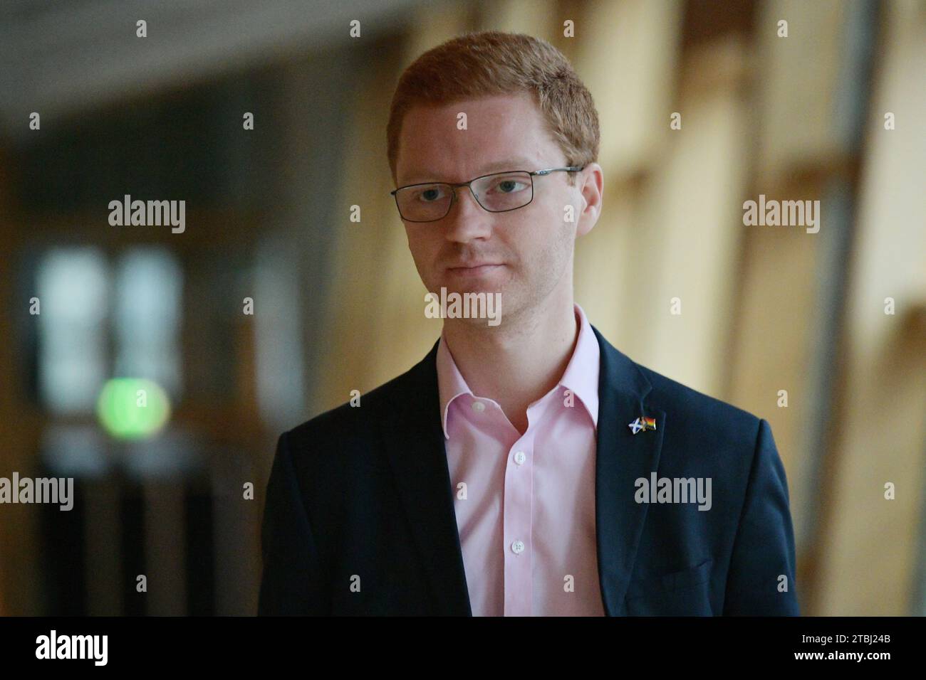 Edinburgh Scotland, UK 07 December 2023. Ross Greer MSP at the Scottish ...