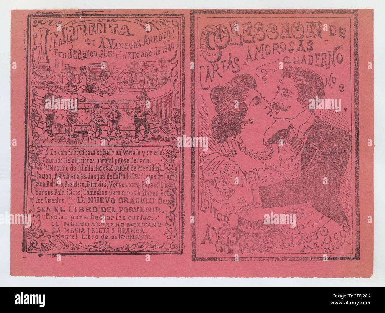 Cover for 'Coleccion de Cartas Amorosas Cuaderno No. 2', a couple ...