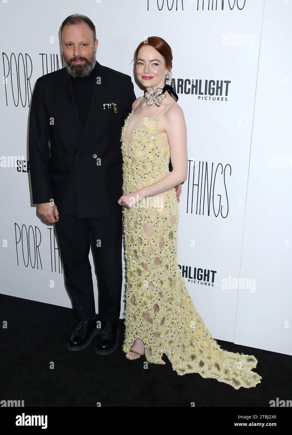 New York City, USA. 06th Dec, 2023. Yorgos Lanthimos and Emma Stone attending the 'Poor Things ...